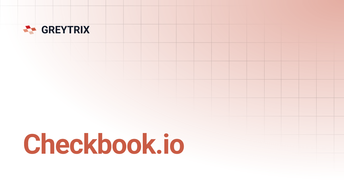 Checkbook.io | GREYTRIX